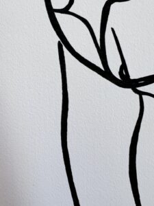 XL Line-art family Giclée print - Less With Lines