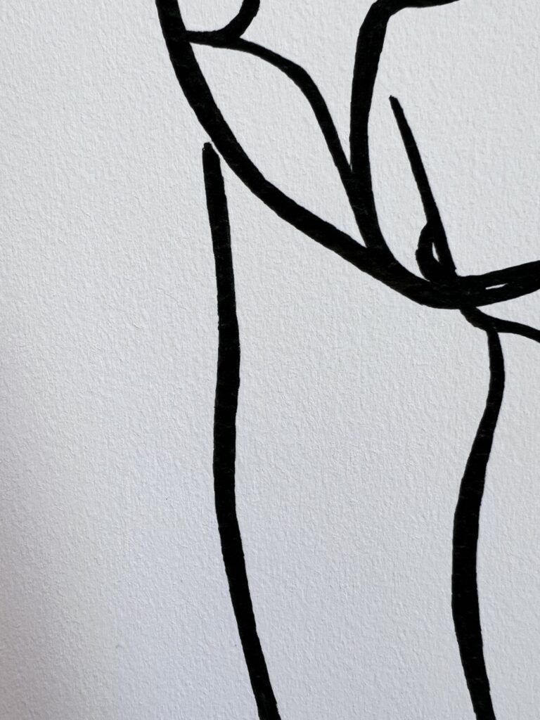 XL Line-art family Giclée print - Less With Lines